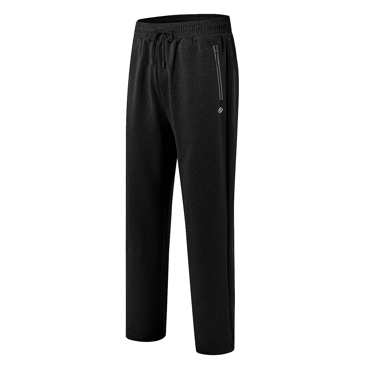 MoFiz Men's Tracksuits Full Zip Track Suits For men Solid Jogger Sets Windbreakers Jacket Track Pants 2 Piece Sets With 5 Pockets Classic Black L