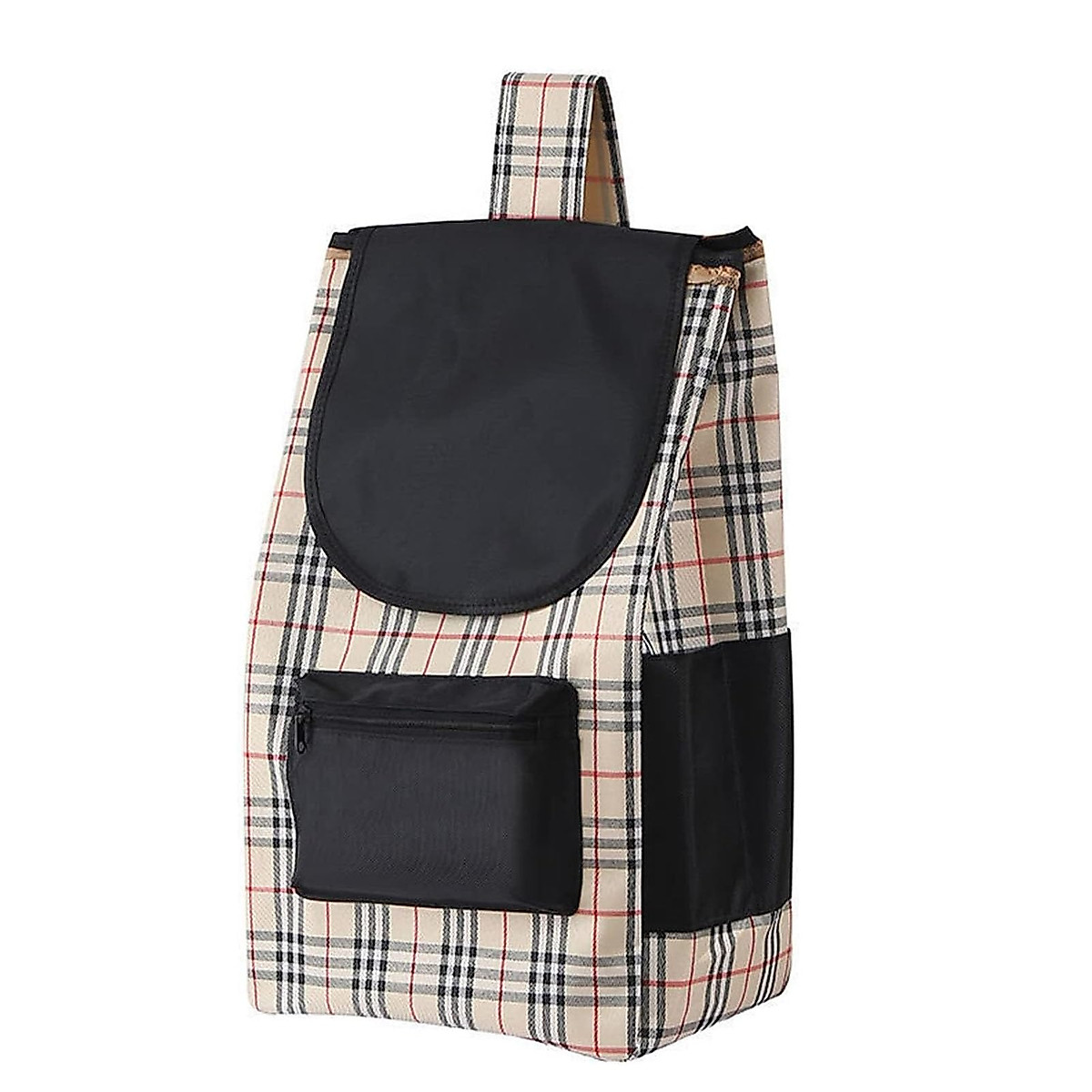 JIAHESHYP Shopping Cart Replacement Bag, Trolley Waterproof Spare Bag, Portable, Oxford Cloth, Black