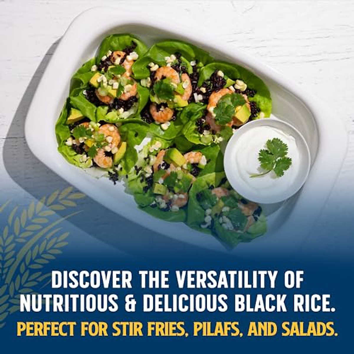 Lundberg Organic Rice, Black Pearl - Whole Grain Gourmet Black Rice for Healthy Meals, Vegan Food, Certified Gluten-Free Rice, Pantry Staples, 16 Oz