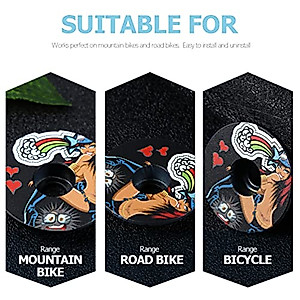 Didiseaon Arts Training Equipment 2Pcs Headset Cover MTB Stem Cap Front Fork Stem Caps Bowl Headset Cover Stem Mountain Bike Headset Cover Kustomcaps