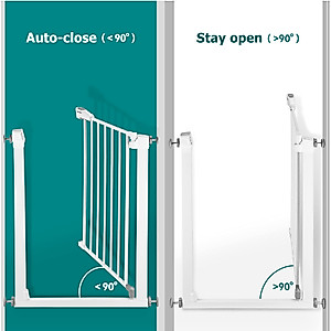 Babelio Baby Gate Spring Lock, Safety Gate Accessories for Kids and Pets, Disassembled and Replaced, White