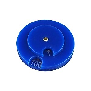 LITKO Circle Combat Dials | Wound Health Tracker | Life Counter | Tabletop Games | Collectible Card Games | Living Card Games | Role Playing | RPG | 0-100 (Blue)