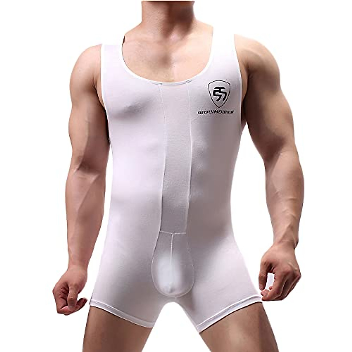 WMIERFI Men's Wrestling Singlet Athletic Leotard One Piece Sport Bodysuit Gym Outfit Active Underwear