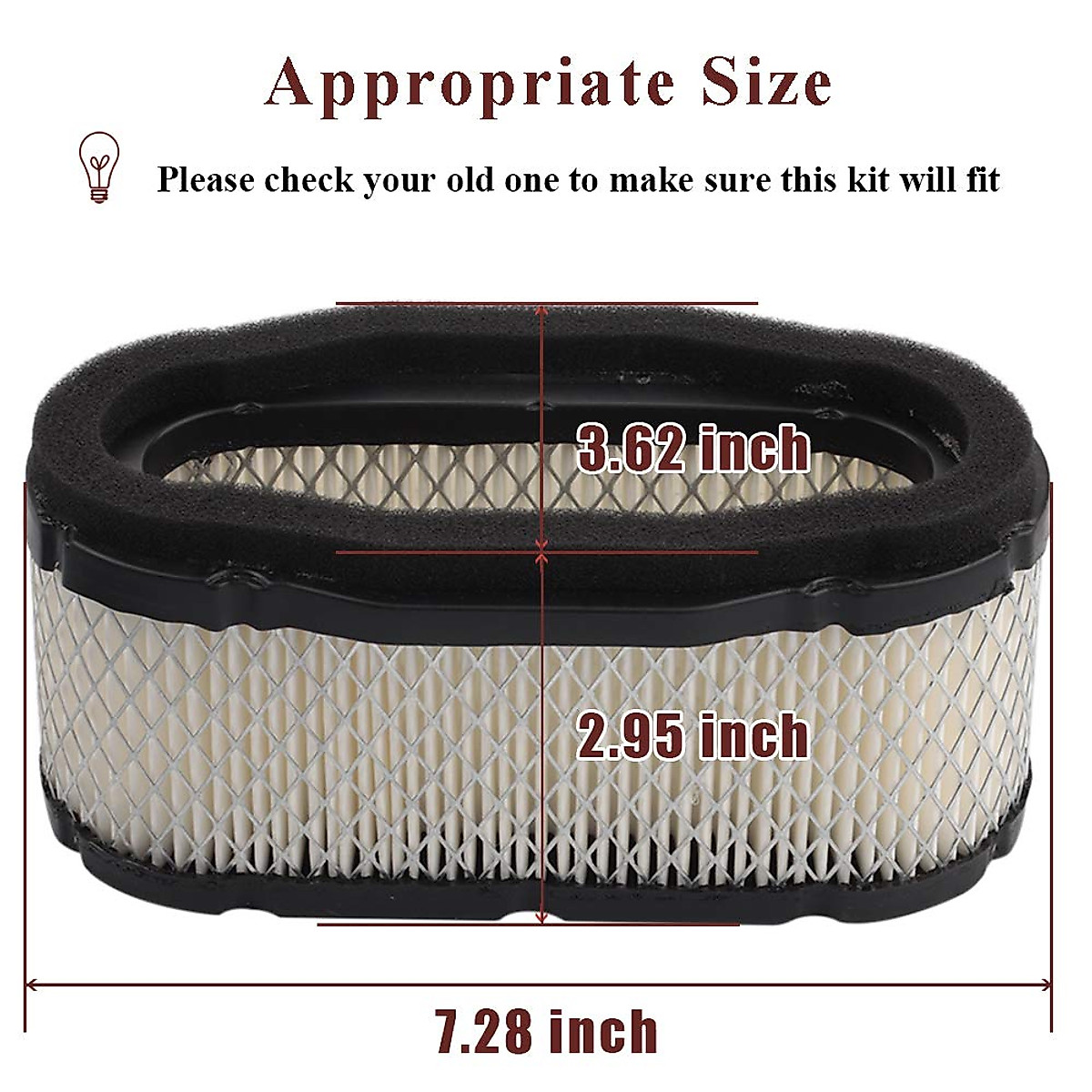 HONEYRAIN 11013-7024 Air Filter Tune up Kit for Kawasaki FH721V FH601V FH641V FH680V 4 Stroke Engine GT245 GX255 GX335 Lawn Tractors Replace 11013-7027 11013-7005 11013-7009 11029-7012 M150949