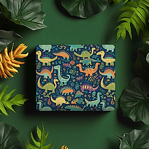 JarThenaAMCS 12Pcs Dinosaur Themed Cotton Fabric Bundles Cartoon Dinosaur Fat Quarters Cute Quilting Patchwork for DIY Craft Home Party Decor, 18 x 22 Inch