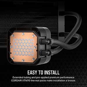 Corsair iCUE H150i Elite LCD XT Liquid CPU Cooler - IPS LCD Screen - Three AF120 RGB Elite Fans - 360mm Radiator - Fits Intel® LGA 1700, AMD® AM5, and More - Included iCUE Commander CORE - Black