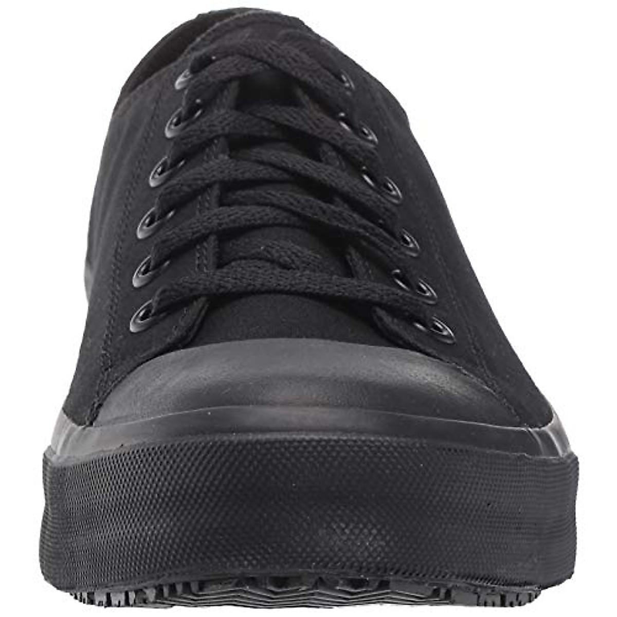 Shoes for Crews Delray, Men's, Women's, Unisex Canvas Work Shoes, Slip Resistant, Water Resistant, Black, Men's 12 / Women's 13.5