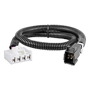 CURT 51333 Quick Plug Electric Trailer Brake Controller Wiring Harness, Select Dodge Ram 1500, 2500, 3500, Dakota, Durango, Chrysler Aspen , black