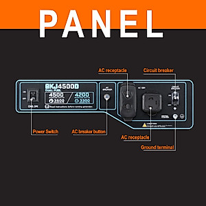 Genkins 4500 Watt Dual Fuel Generator Propane & Gas