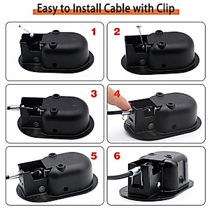 AnrSee 2 Pack Recliner Couch Release Handle,Universal Black Metal Recliner Pull Handle Sofa Release Lever Handle of Most Brands Sofa, Couch, Loveseat, Chair