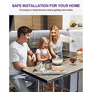 HitLights LED Strip Lights Cool White 5000K, 16.4ft High Density 12V Tape Light, UL-Listed, 600 LEDs, 300Lm/ft, Flexible Dimmable Rope Lights for Bedroom, Kitchen, Cabinet (Power Source Not Included)