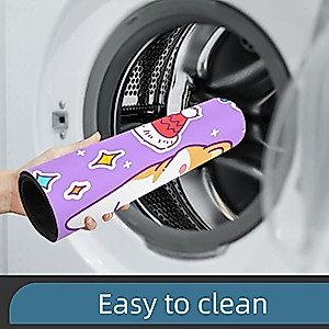 VBFOFBV Bathroom Rugs Absorbent Bath Mats for Bathroom Kitchen Bath Rugs Indoor Outdoor Area Rugs, Cartoon Animal Shiba Inu Christmas