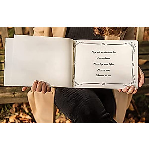 LIFETOO Ocean Funeral Guest Book 12" x 8", Celebration of Life Guest Books, Memorial Service Guest Book Sign for Funerals | Guest Book for Funeral, Guests Sign in Book Memory Book for Funeral Guest