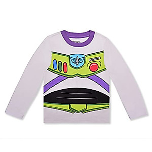 Disney Toy Story Woody and Buzz Lightyear Boys’ Long Sleeve Shirt and Jogger Pant Set for Toddler and Little Kids