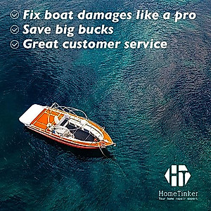 Gel Coat Repair Kit for Boats (Color Match), Fiberglass Boat Repair Kit,Marine Fiberglass Repair Kit,Premium Marine Gelcoat Epoxy Filler,Repair Chips Cracks Pits Holes for Gelcoat Porcelain Fiberglass