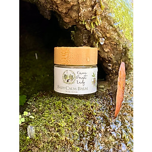 Green Forest Lady The Baby Calm Balm | Protects, Hydrates & Nourishes Sensitive Skin | Helps to Calm Newborns, Babies & Toddlers | Soothing Combination of Infused Herbs