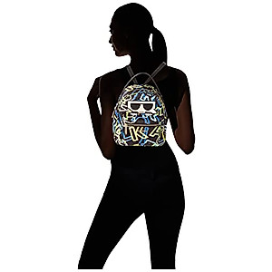 Karl Lagerfeld Paris womens Amour Small Handbags Backpack Black Neon Clps Maybelle One Size, Black/Neon Clps Maybelle, One Size US