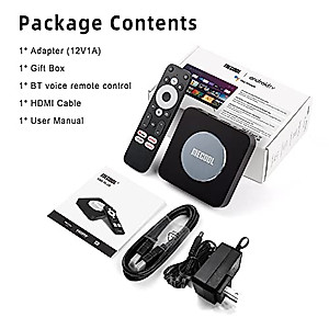 Android 11.0 TV Box, MECOOL KM2 Plus Smart TV Box Netflix Google Certified AV1 Ultra 4K HDR 2GB 16GB Support 2.4G/5.0G WiFi 5 BT 5.0 with Amlogic S905X4 Google Assistant Dolby Atmos