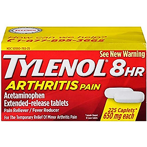 Tylenol 8 Hour Arthritis Pain Reliever Fever Reducer Extended Release Caplet, 225 Count