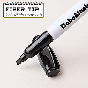 Dabo&Shobo Dry Erase Markers, （80 Count, Black,Chisel Tip）-White Board Markers Dry Erase，Whiteboard Pens ，Very Suitable for Writing on The School、 Office 、Home Dry Erase whiteboard Mirror Glass