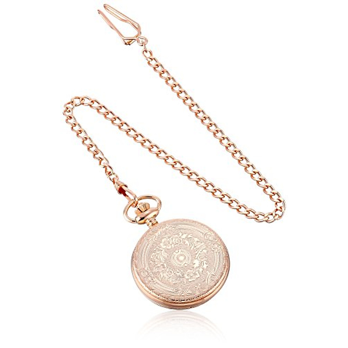 Charles-Hubert, Paris Rose Gold-Plated Mechanical Pocket Watch