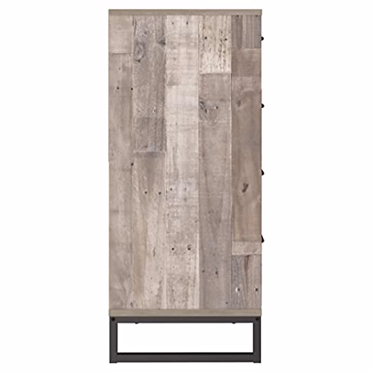 Signature Design by Ashley Neilsville Industrial 4 Drawer Chest of Drawers, Whitewash