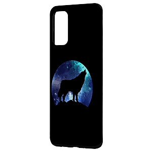 Galaxy S20+ Wolf Galaxy Space Cosmic Howling Wolves Wolf Lover Gift Case