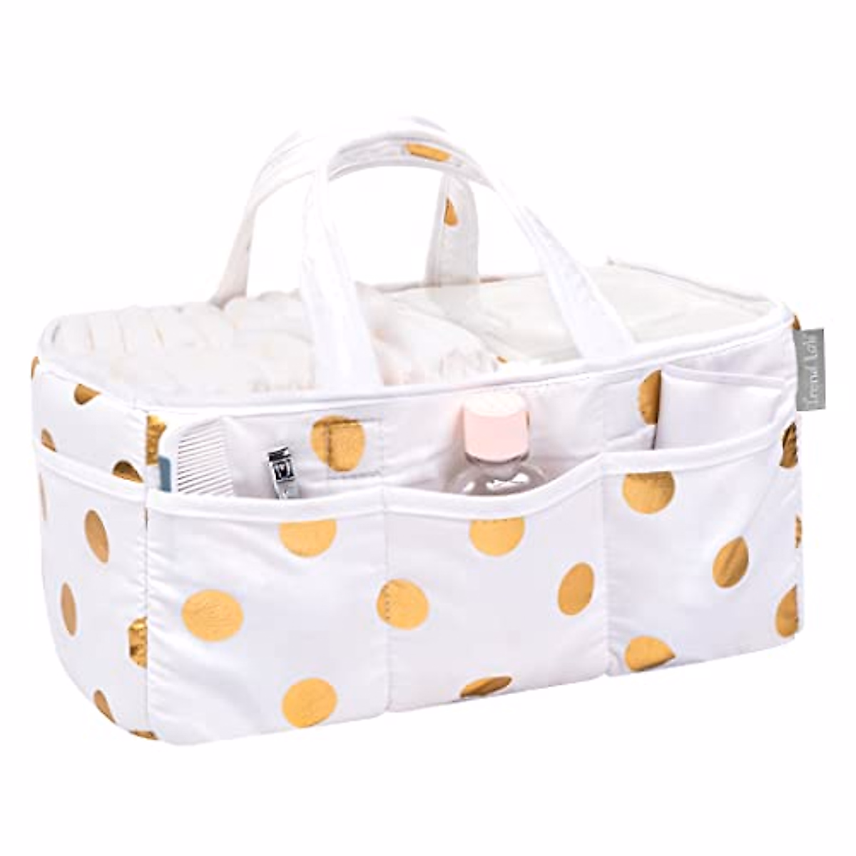 Gold Foil Dot Storage Caddy