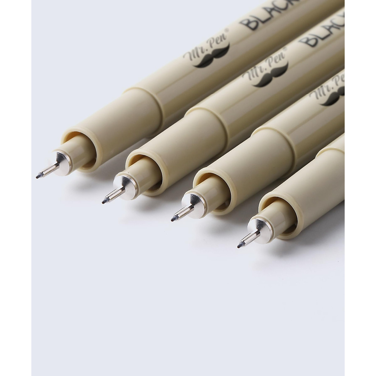 Mr. Pen- Black Fineliners, Fine Point Pens, 0.25mm, 4 Pack, Bible Pens No Bleed, Fine Tip Pens, Ultra Fine Point Pens, Black Fineliner Pens, Black Fine Point Pens, Black Art Pens, Fineliner Pen Black