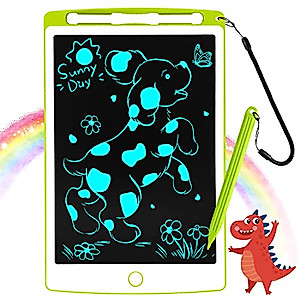 LCD Writing Tablet for Kids, Toddler Girl Boy Toys 8.5 Inch Kids Drawing Tablet Doodle Board with Lanyard, Road Trip Essentials Kids First Birthday Gifts for Girls Boys 3 4 5 6 7 8 9 Year Old