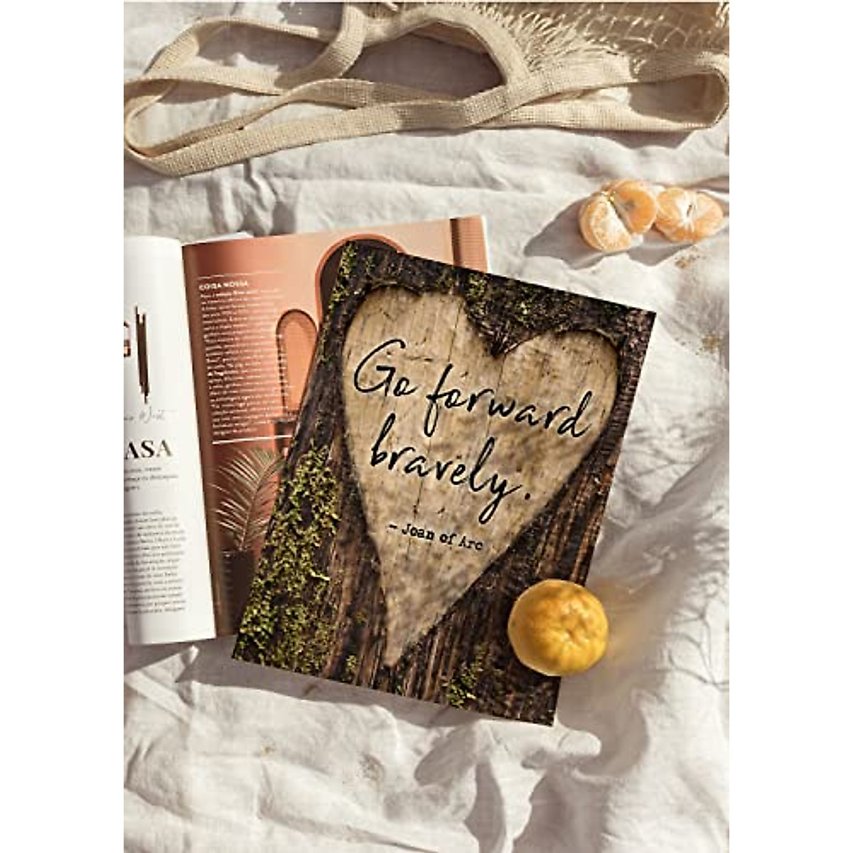 St Joan of Arc 11x14 Gallery Style Print by Soul Sunshine | Unframed 'Go Forward'' Bible Verses Wall Decor Poster Prints | Rustic Wall Decor, Tree Love Heart, Home Wall Decor | Home Decoration