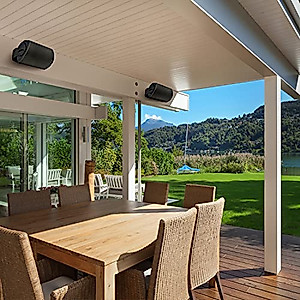 Polk Audio Atrium 8 SDI Flagship Outdoor All-Weather Speaker (Black) - Use as Single Unit or Stereo Pair | Powerful Bass & Broad Sound Coverage