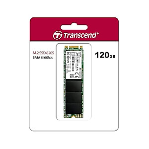 Transcend 120GB MTS820S M.2 2280 SATA3 SSD, Internal Solid State, Compatible with Laptop & PC Desktop - TS120GMTS820S