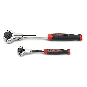 GEARWRENCH 2 Pc. 1/4" & 3/8" Drive 72 Tooth Dual Material Roto Ratchet Set - 81223