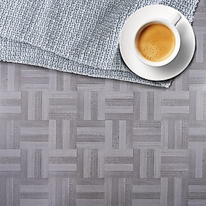 CO-Z 12x12 Inch Embossed Wood Plank Vinyl Flooring Pack of 24, 2mm Thick Peel and Stick Floor Tile Stickers with Weave Pattern, Waterproof Odorless Wood Laminate Flooring for Home Improvement