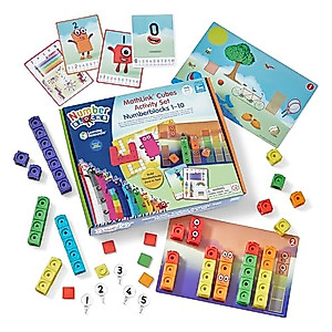 Learning Resources LSP0949-UK MathLink Cubes Numberblocks 1-10 Activity Set, Early Years Maths Learning, Build, Learn & Play in The Classroom & at Home.,27.5 x 21.3 x 3.2 cm, Multicolour