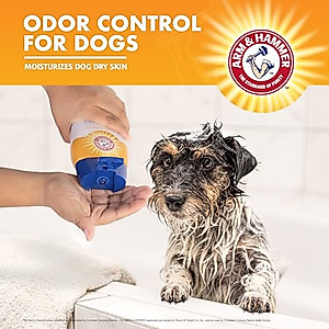 Arm & Hammer Super Deodorizing Shampoo For Dogs - Odor Eliminating Dog Shampoo For Smelly Dogs & Puppies With Arm & Hammer Baking Soda -- Kiwi Blossom Scent, 20 Fl Oz,White