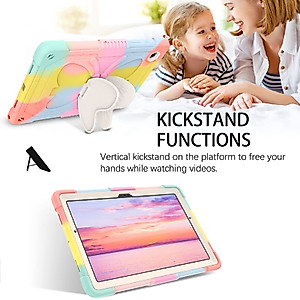 DUEDUE for Samsung Galaxy Tab A8 10.5 Case 2022, Butterfly Wings Kickstand 3D