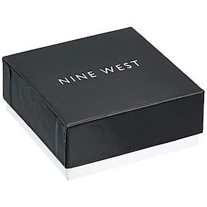Nine West "Nw Boxed Gifting" Silver-Tone Bar Stretch Bracelet