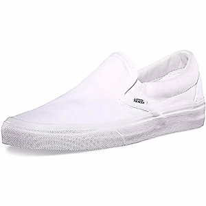 Vans Unisex Adults’ Classic Slip On Trainers True White, 8 Women/6.5 Men