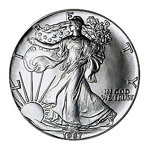 1987 Silver Eagle In US Mint Gift Box $1 Brilliant Uncirculated