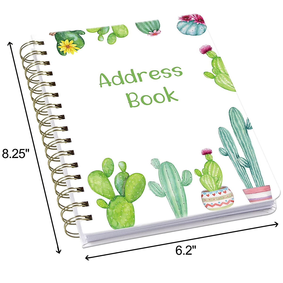Address Book with Alphabetical Tabs Internet Phone Contact Password Notebook Keeper 8.25 X 6.2 inch 120 Pages