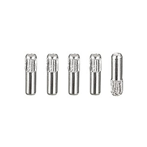 Tool parts 2x6mm 304 Stainless Steel Dowel Pins - 5Pcs Knurled Head Flat End Dowel Pin