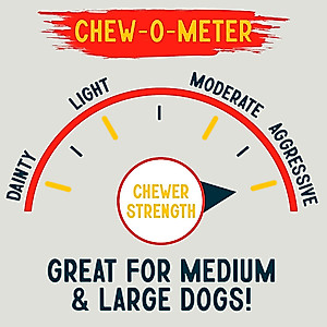 Canine Chews 8-9" Rawhide Retriever Rolls (15 pk) - Rawhide Bones for Large Dogs - 100% USA-Sourced Natural Beef Rawhide Bones - Single Ingredient Dog Rawhide Chews - Dental Health Dog Rawhide Bones