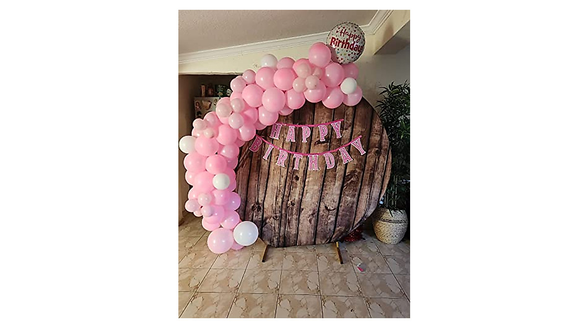 Rustic Wood Backdrop Cover 7x7ft for Photos - Leowefowa