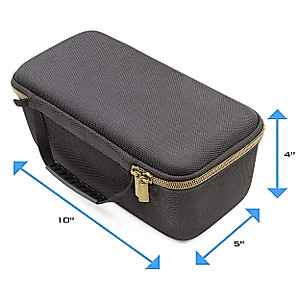 CASEMATIX Studio Case Compatible with Rode PodMic, Shure SM7B Microphone and Other Large Podcast Mics with XLR Recording Accessories - Includes Podcasting Mic Bag Only