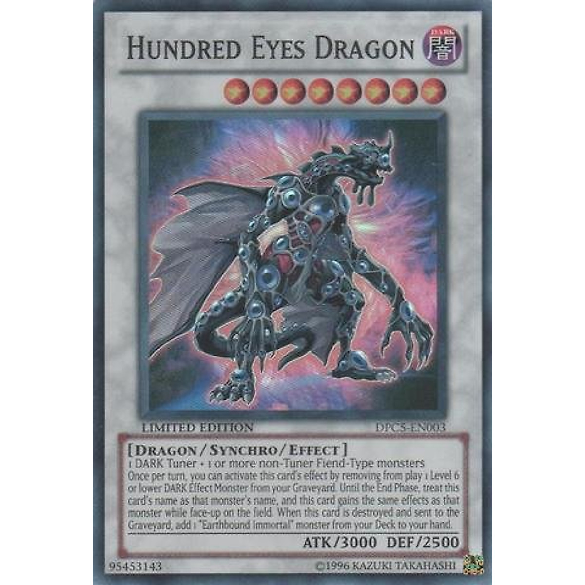 Yu-Gi-Oh! - Hundred Eyes Dragon (DPC5-EN003) - 2011 Duelist Pack Tin - Limited Edition - Super Rare