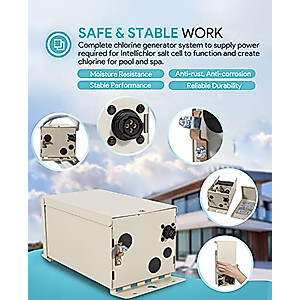 sixcow 520556 Power Center for Pentair IntelliChIor Pool and Spa Automatic Control System Models IC20, IC40, IC60 for Salt ChIorine Generator Systems