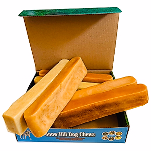Snow Hill Himalayan Yak Cheese Dog Chews XXL 3 lbs Long Lasting, Gluten GMO Free Protein-Rich Fresh Yaky Golden Cheese Treats of Himalayas, Nepal