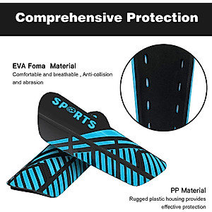 Soccer Shin Guards for Kids Youth, Shin Guard and Shin Guard Sleeves for Boys and Girls for Football Games EVA Cushion Protection Reduce Shocks and Injuries